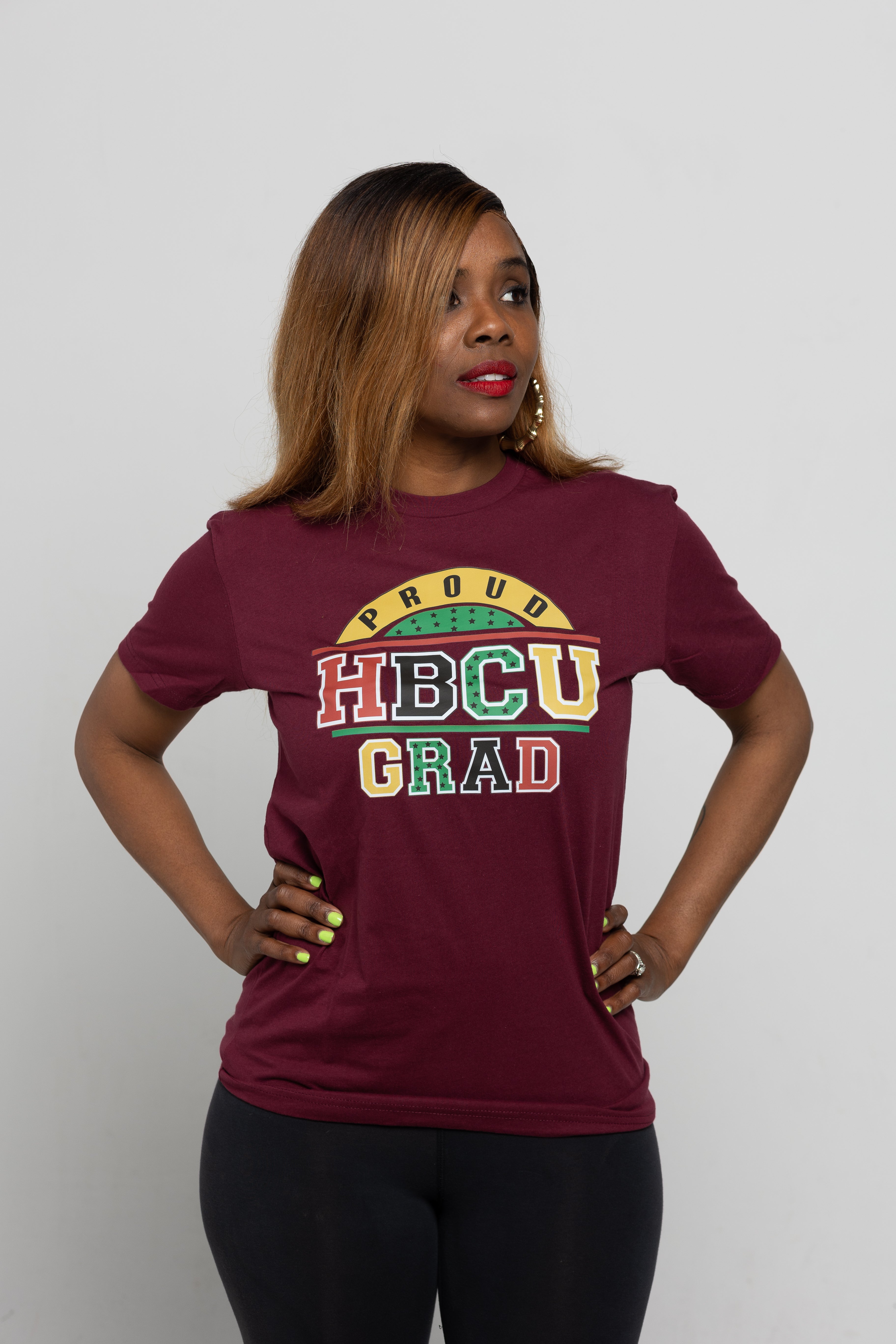 MAROON PROUD HBCU GRAD TEE