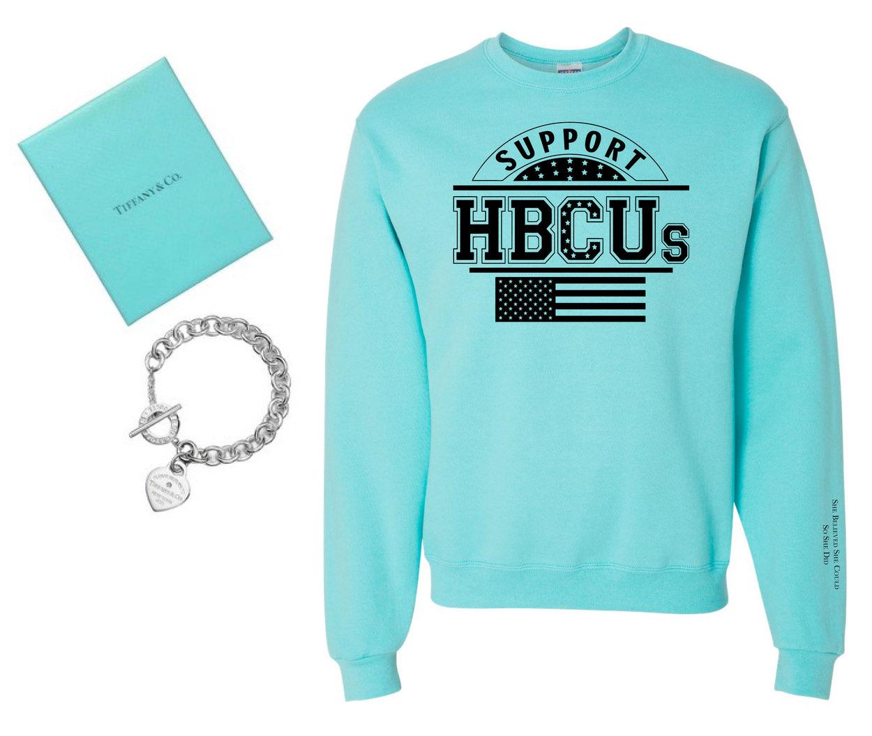 SUPPORT HBCUs TIFFANY INSPIRED SWEATSHIRT – PROUD HBCU GRAD