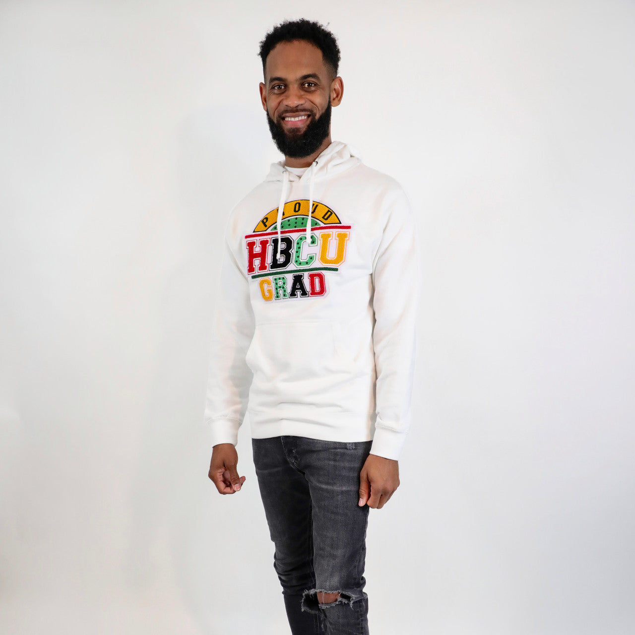 PROUD HBCU GRAD-ORANGE HOODIE